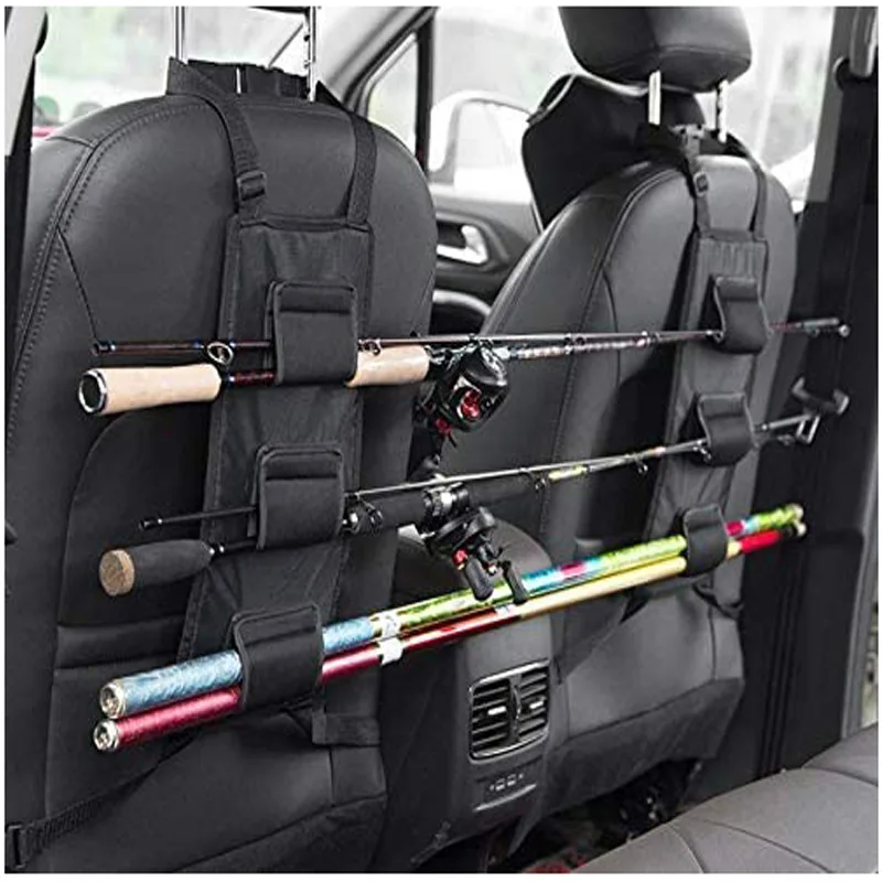 VX-New-Car-Back-Seat-Fishing-Rod-Pole-Holder-Tie-Straps-Fixed-Storage ...