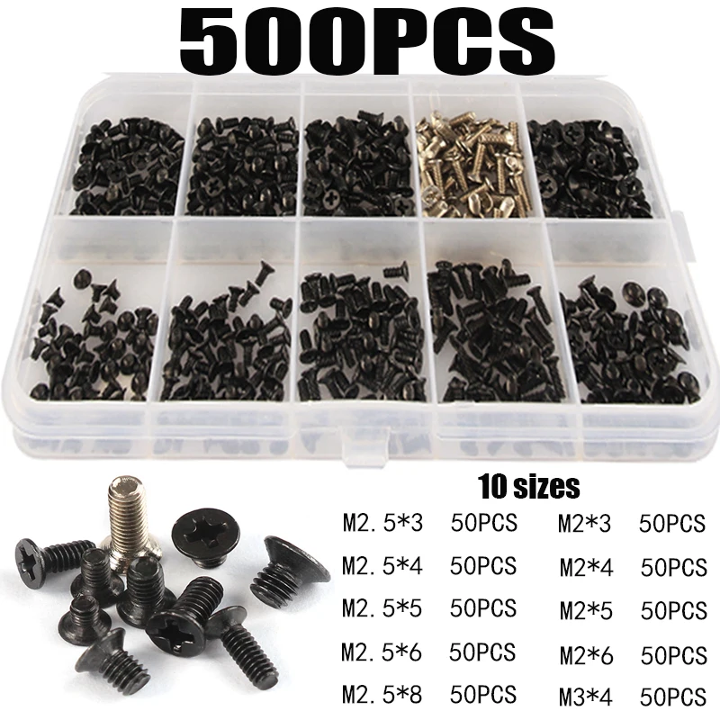 500Pcs-Screw-Laptop-Notebook-Computer-Screw-Assortment-Kit-Using-for ...