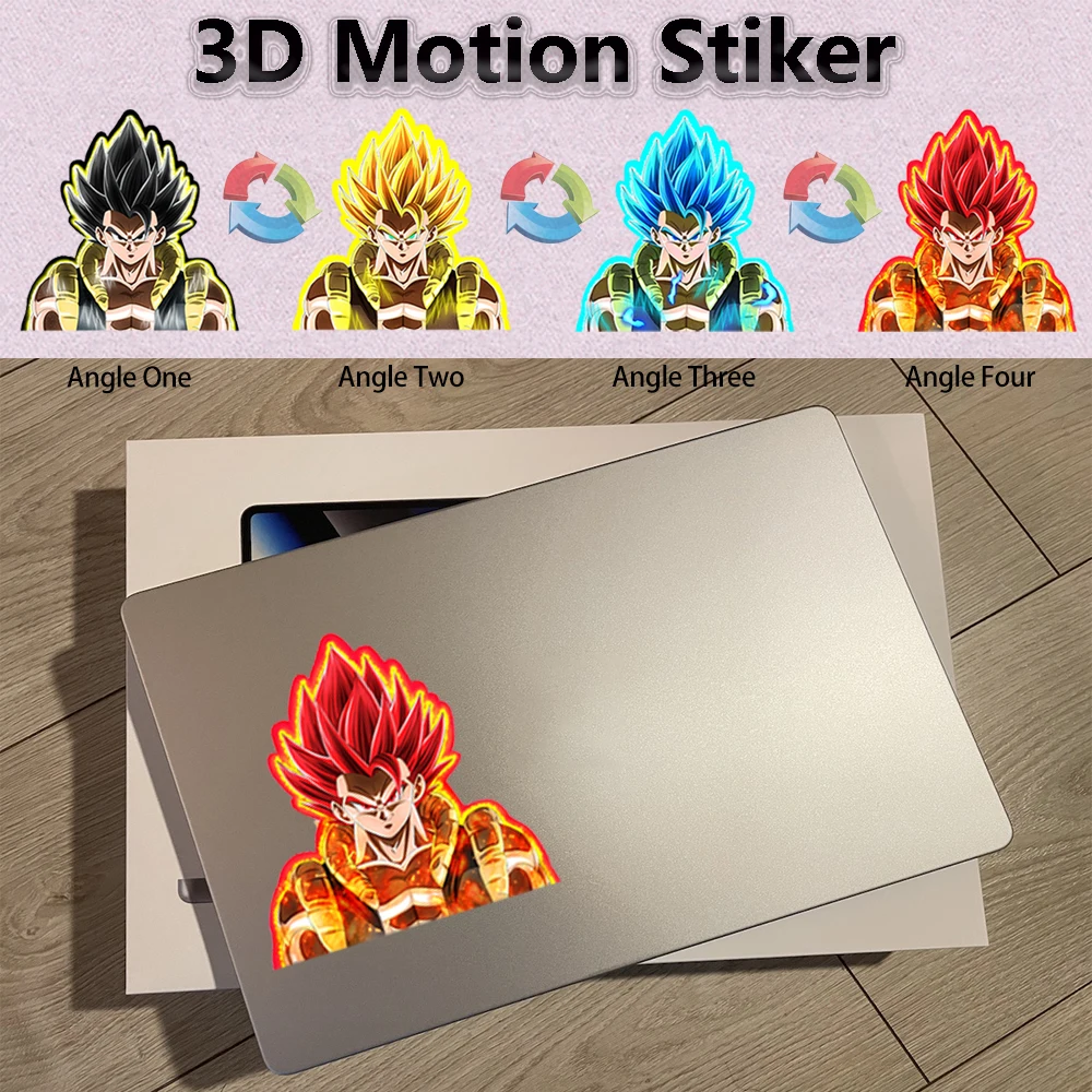 Dragon Ball Z Gogeta Anime Stickers Self-adhesive 3D Motion Decals for ...