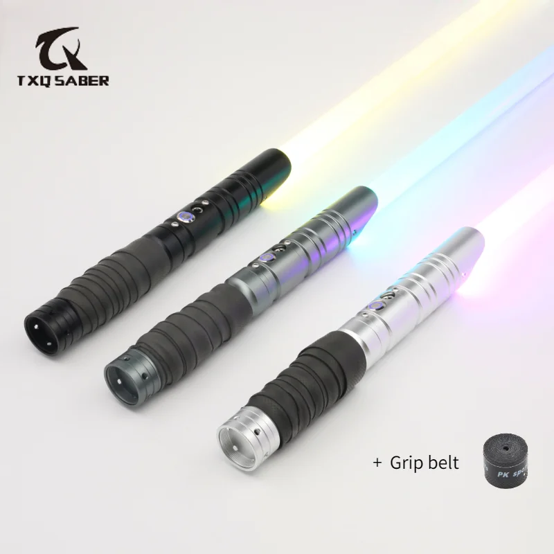 Txqsaber cosplay rgb lightsabre metal lidar com duelagem pesado 12 cor ...