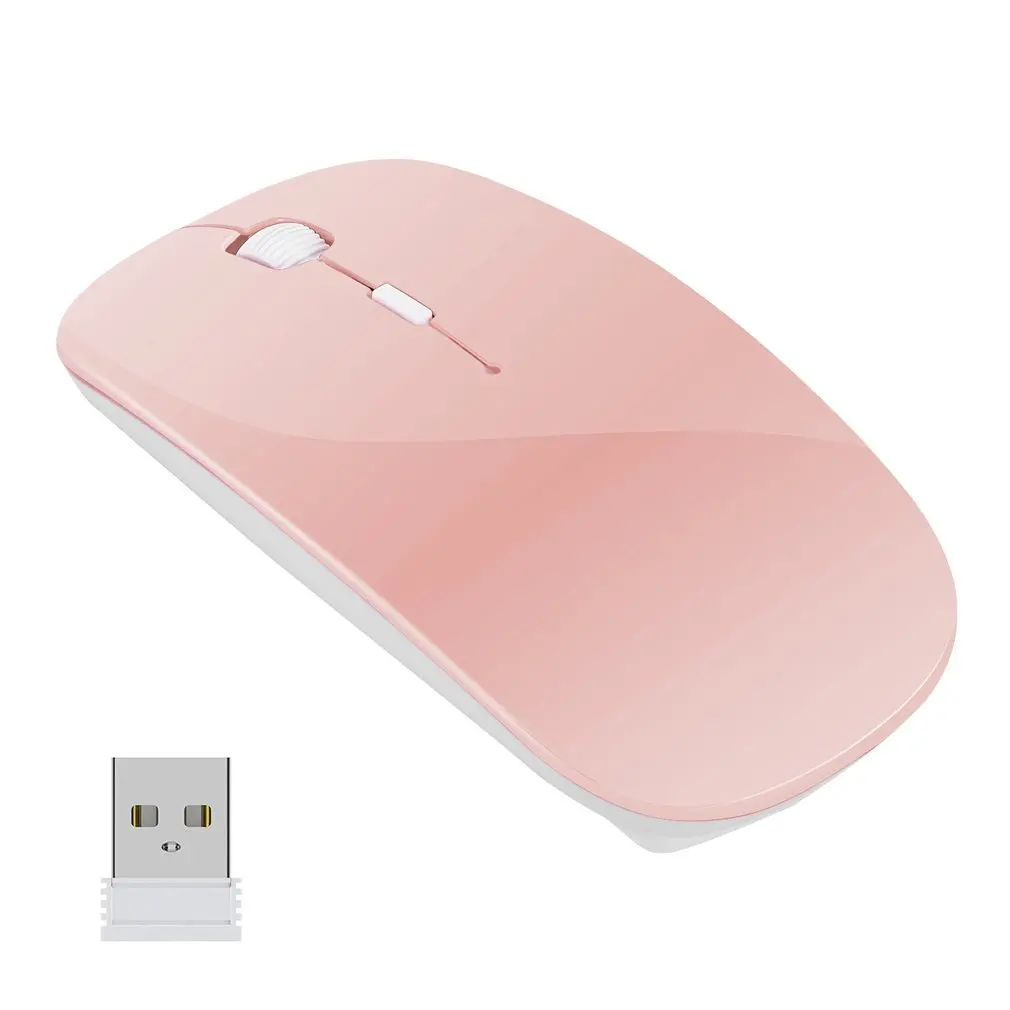Pink-Blue-Black-2-4GHz-1600dpi-Wireless-Mouse-USB-Rechargeable ...