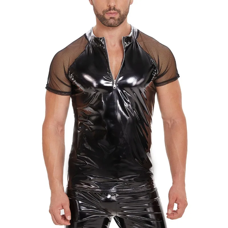 Men-PVC-Leather-T-shirt-Tie-O-Neck-Mesh-Short-Sleeve-Tee-Shirts-Sexy-Chemise-Latex.jpg
