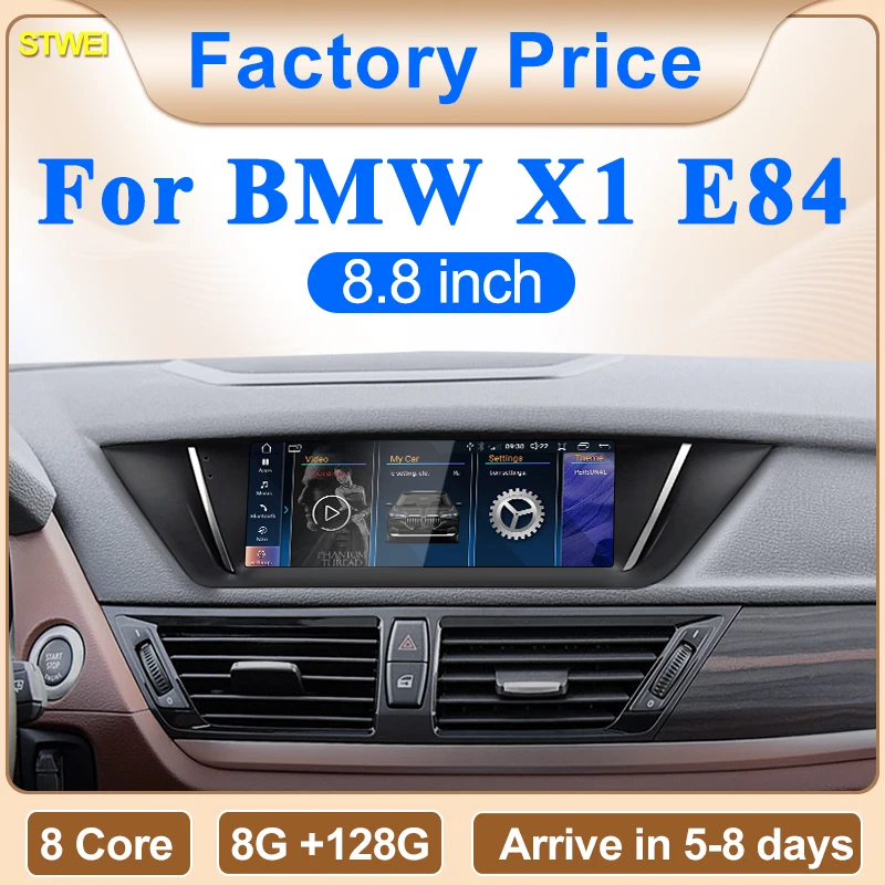 STWEI New 8.8inch ID6 ID7 ID8 Themes Andorid Screen For BMW E84 X1 2009 ...