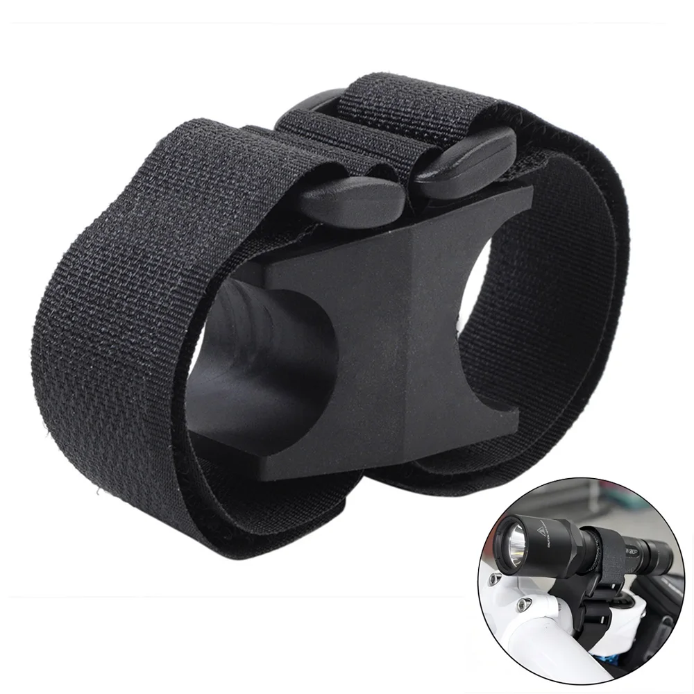 Multi-Purpose-Bike-Strap-Flashlight-LED-Torch-Mount-Holder-Bike-Lock ...