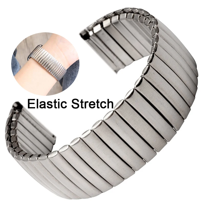 20mm-22mm-Stretch-Watch-Band-Stainless-Steel-Telescopic-Elastic-Band ...