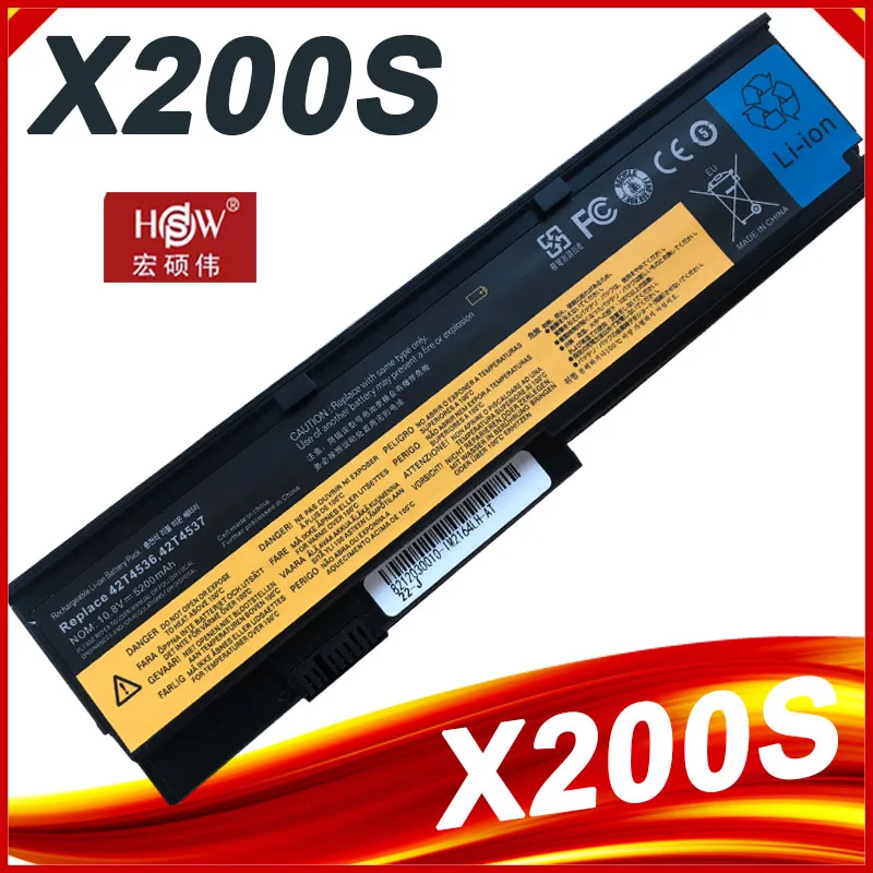 Laptop Battery For Lenovo ThinkPad X200 X200s X201 X201i X201s 42T4834 ...