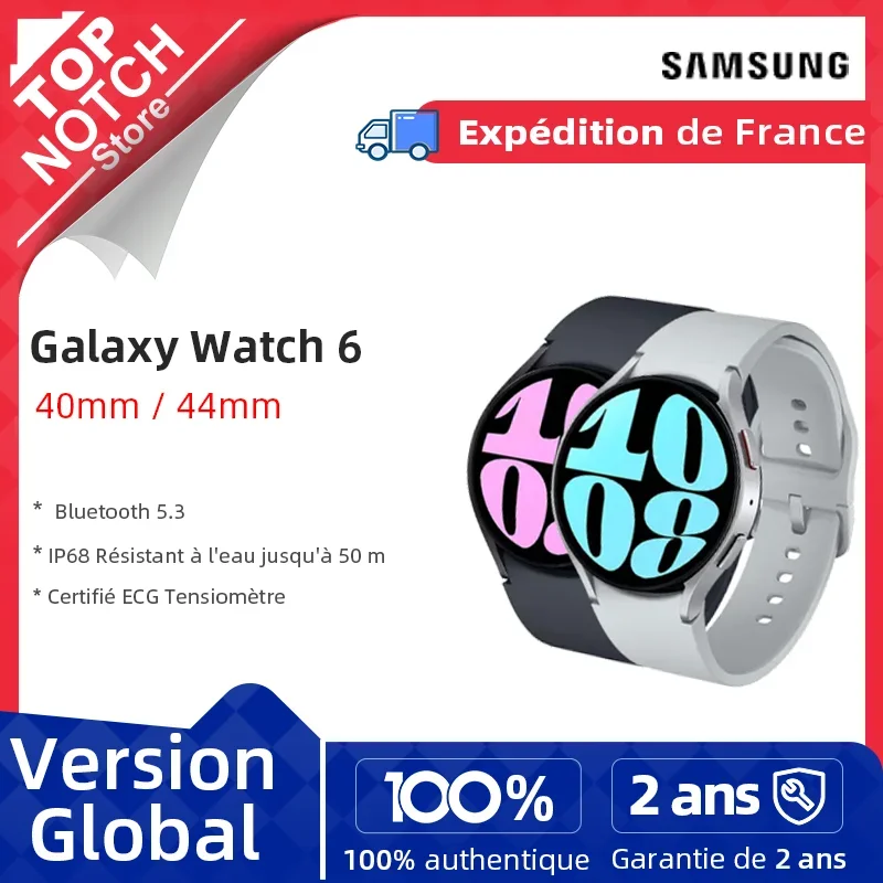 Global-Version-Samsung-Galaxy-Watch-6-40mm-44mm-Smartwatch-Exynos-W930-Blood-Pressure-Measure ...