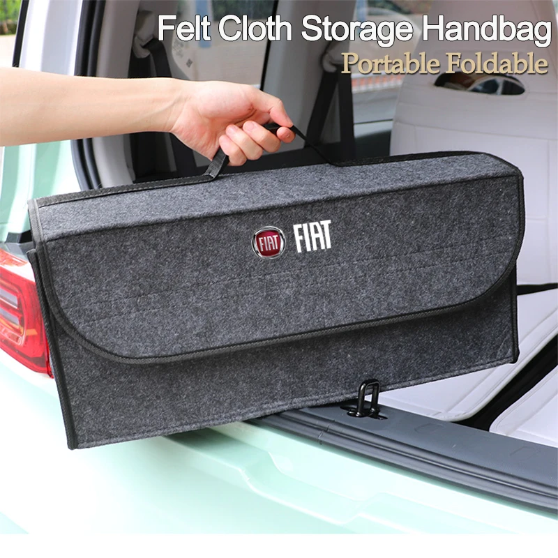 Car Felt Cloth Storage Bag Trunk Organizer Box Folding Tool Case For ...