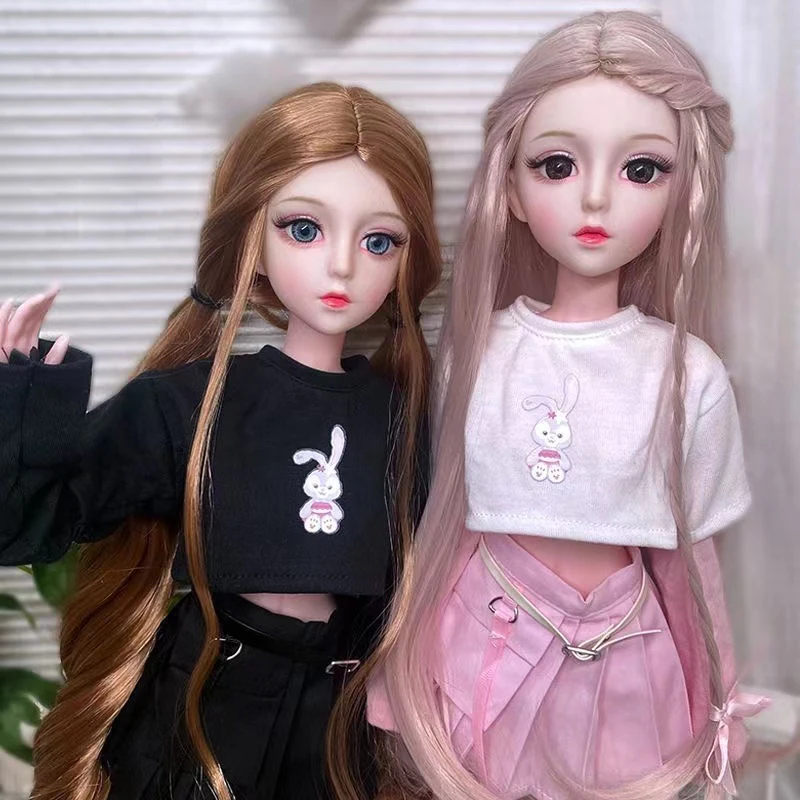 60CM BJD Doll 1/3 Ball Jointed Girl Doll Full Set With Fashion Clothes ...