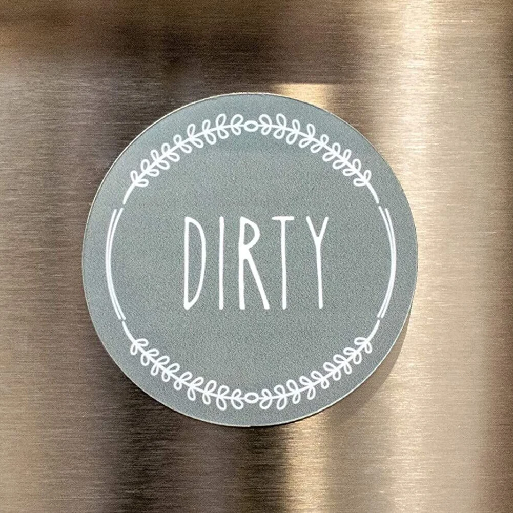 Refrigerator-Magnets-Round-Magnetic-Fridge-Sticker-Clean-Dirty ...