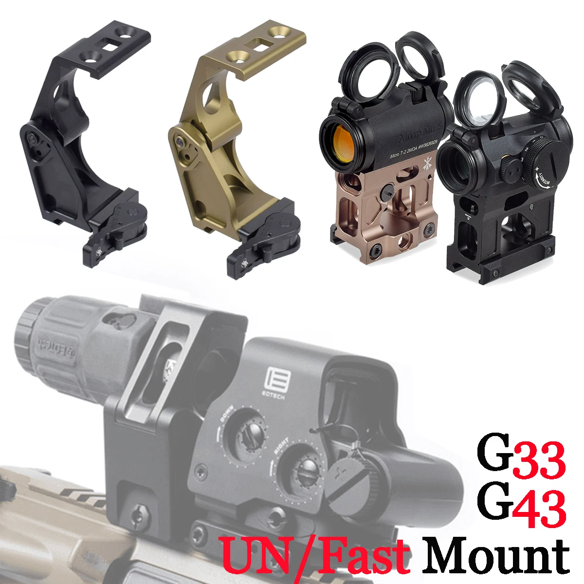 Tactical-UN-FTC-Mount-For-G33-G43-Magnifier-Riser-Scope-Mount-For-551 ...