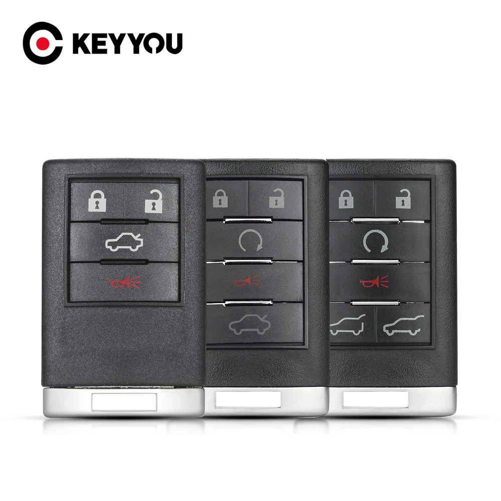 Keyyou Replace Remote Car Key Shell Case For Cadillac Dts Sts Srx Cts ...