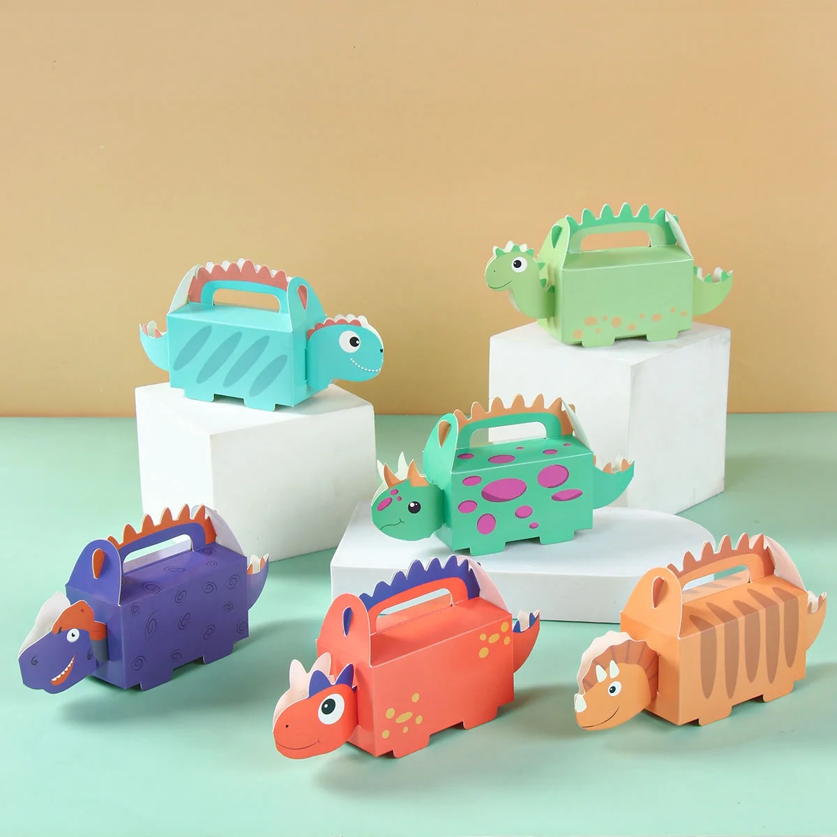 6pcs Dinosaur Candy Boxes Happy 1st Birthday Party Decoration Kids ...