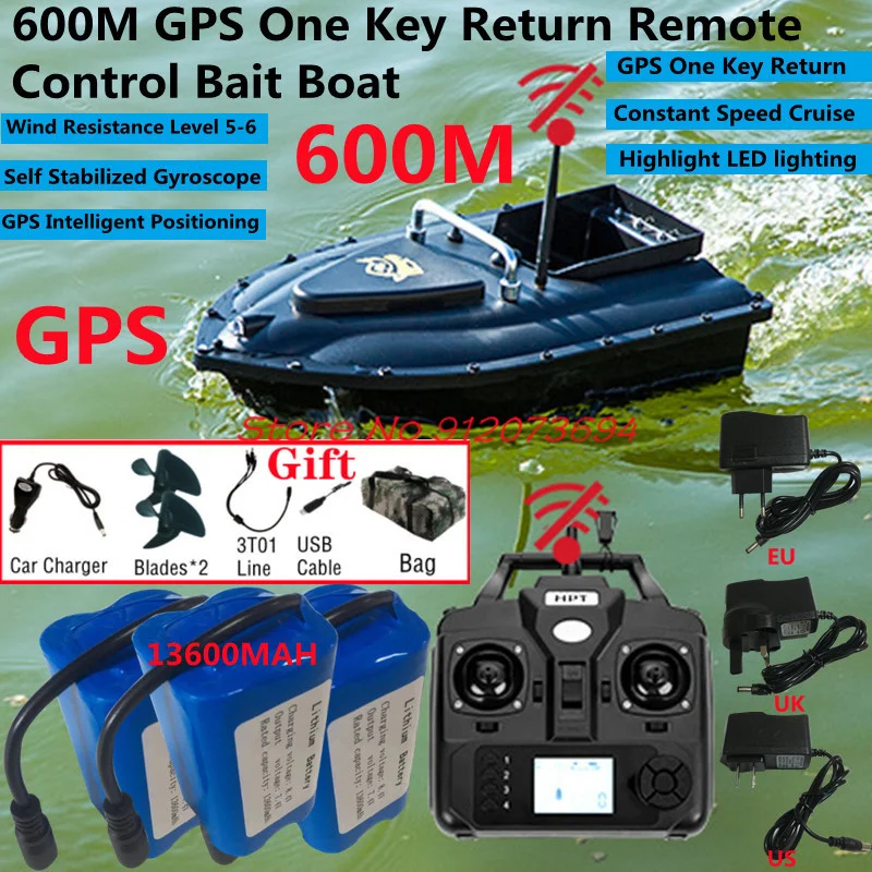 Professional-16-GPS-Auto-Return-Positioning-Remote-Control-Bait-Boat ...