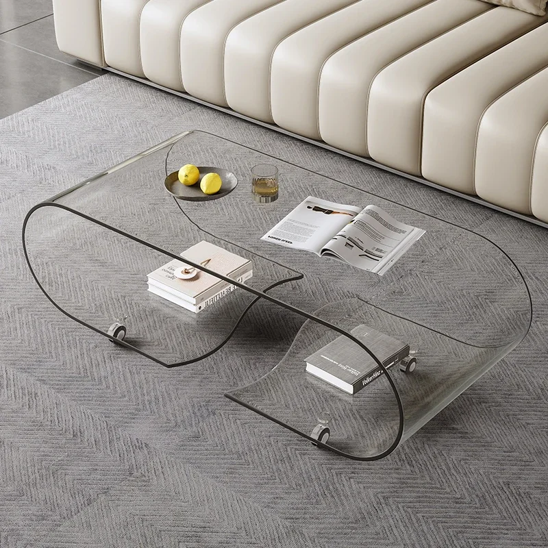 Transparent-Large-Coffee-Tables-Large-Corner-Modern-Wheels-Side-Tables ...