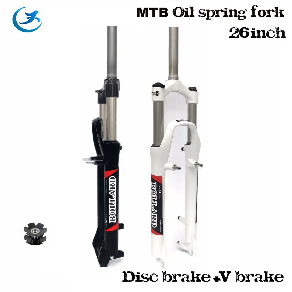 Suspension-Oil-Spring-Bicycle-Fork-with-Disc-Brake-V-Brake-1-1-8-in ...