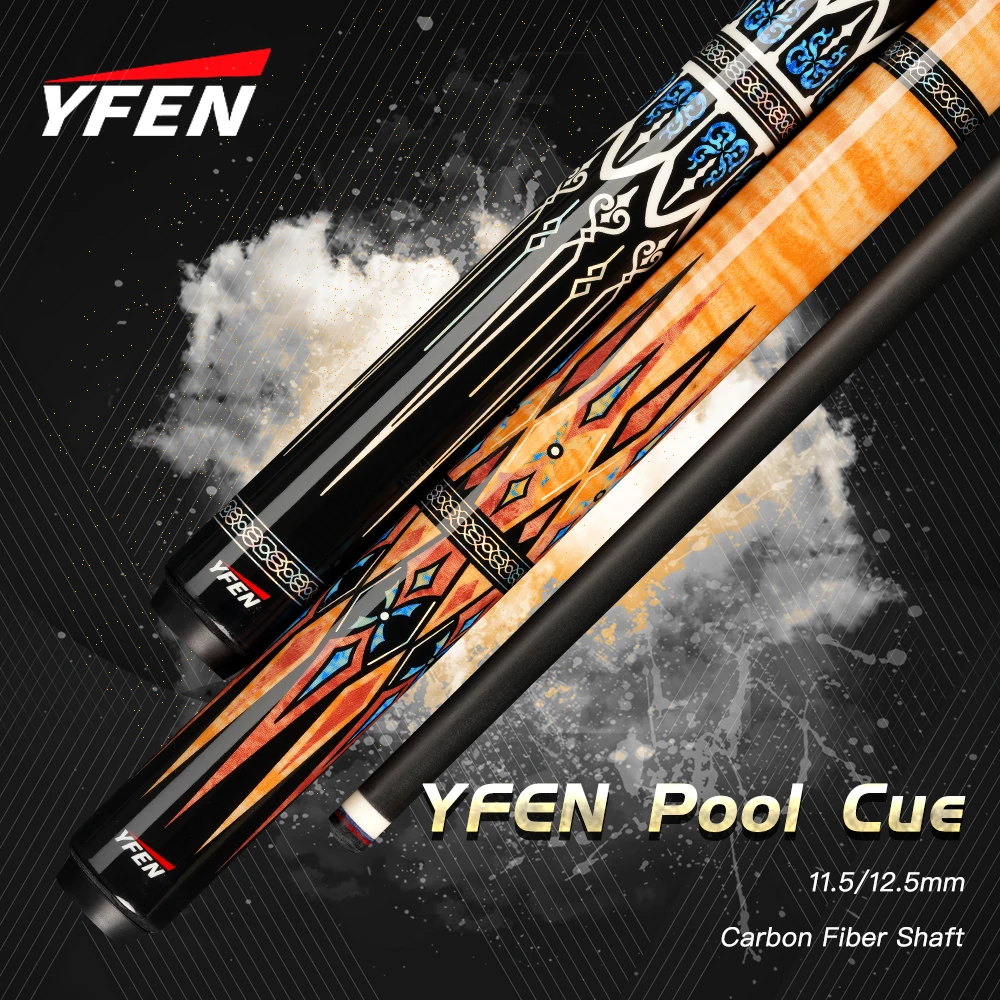 YFEN-CRICAL-Carbon-Fiber-Billiard-Pool-Cue-Stick-Black-Technology ...