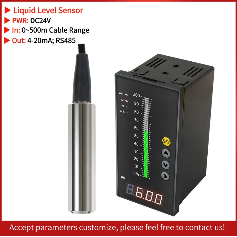 Water-Level-Transmitter-Liquid-Level-Sensor-Digital-Controller-Static ...