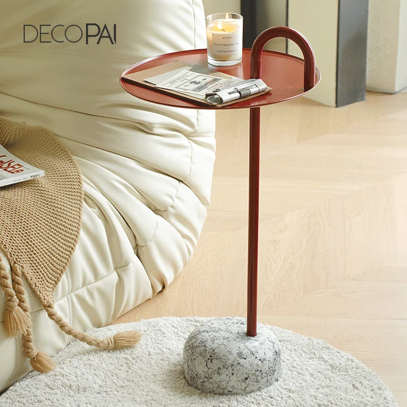 Nordic-modern-classic-round-sofa-side-table-small-edge-bedside-table ...