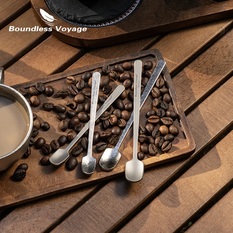 Boundless Voyage Titanium Mini Coffee Spoon Lightweight Reusable Tea ...