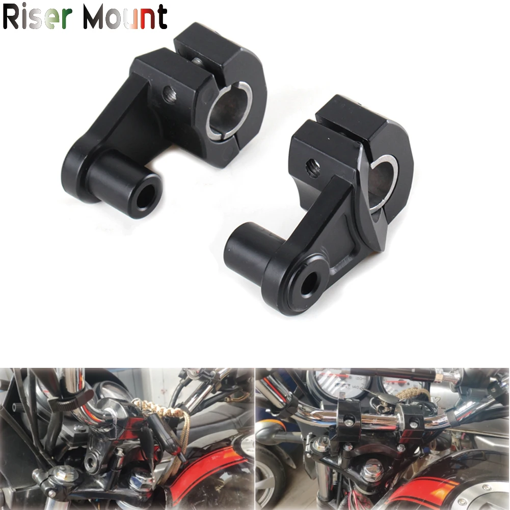Universal-Motorcycle-Handlebar-Clamps-Riser-Adicionar-5-5-cent-metros ...