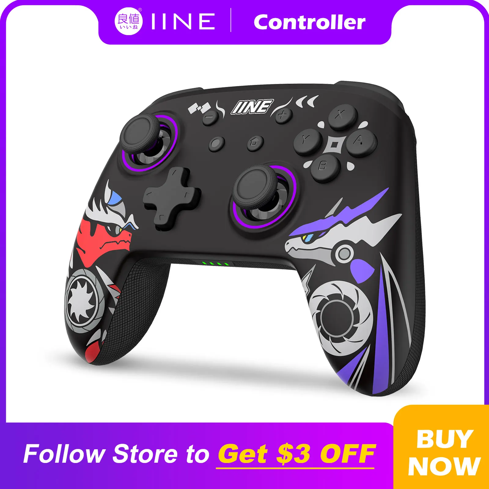 IINE-Scarlet-Violet-Wireless-Wake-Up-NFC-Controller-Compatible-Nintendo ...