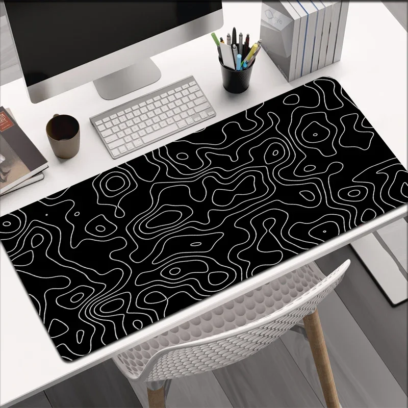 Computer-Mouse-Pad-Gamer-Strata-Liquid-Mousepad-900x400-XXL-Black-White ...