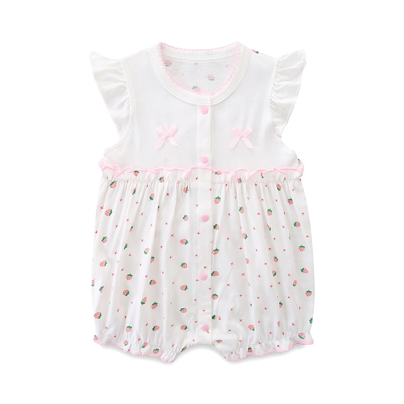 Baby girl's jumpsuit, summer clothes, 0-12 months, Princess, fart, thin ...
