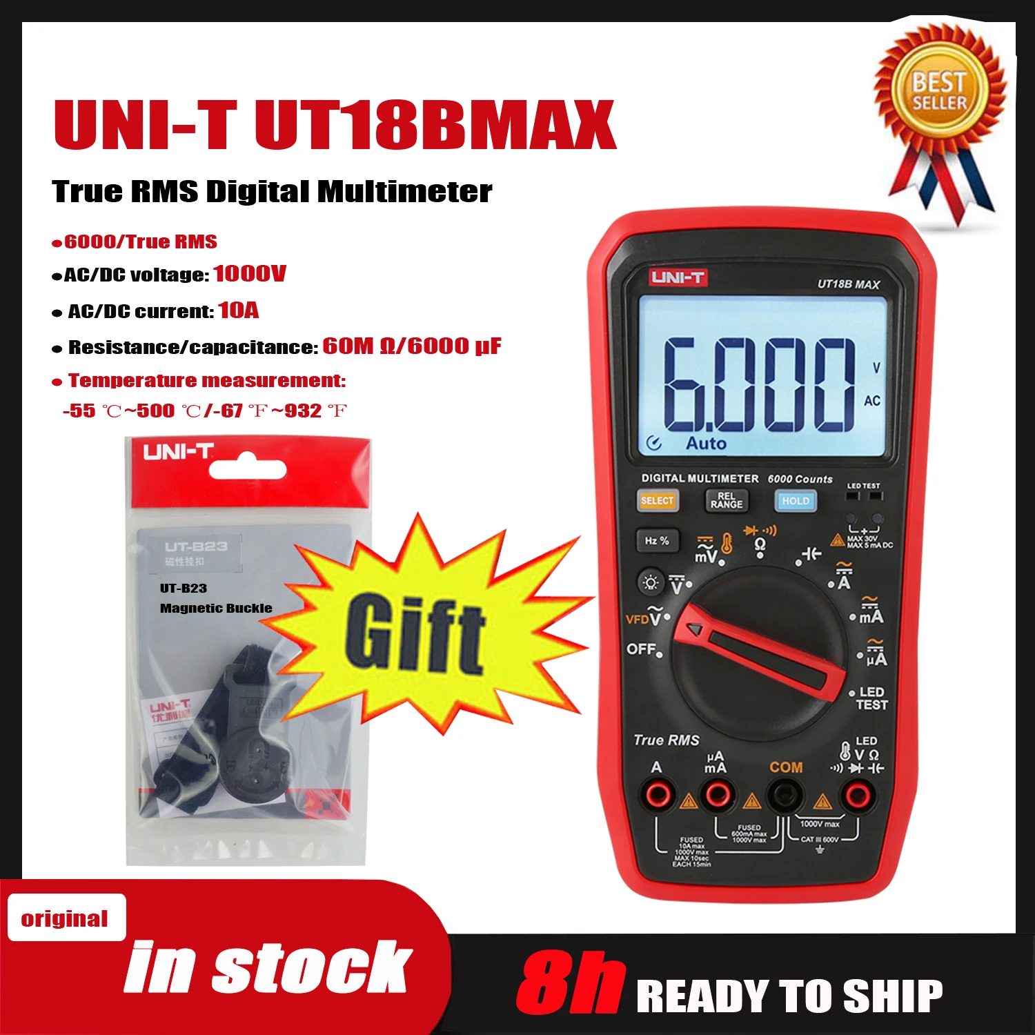 UNI-T UT18B PRO Multimeter Review Teardown!, 51% OFF