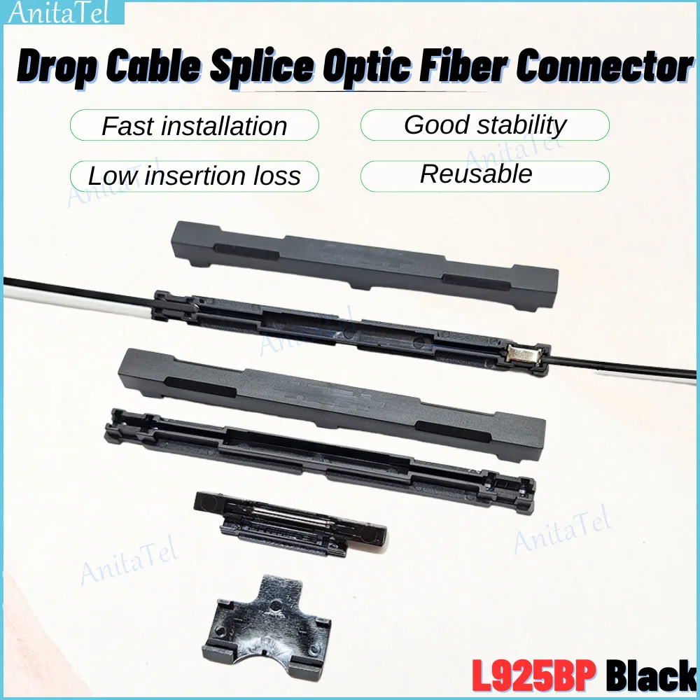 Black-Fiber-Optic-Mechanical-Splice-Fiber-Fixed-Length-Stripper-Coating ...