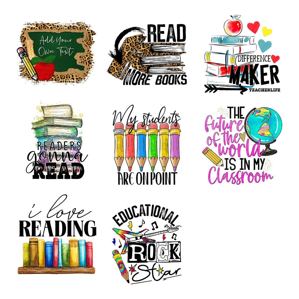 Back-To-School-Iron-On-Transfer-For-Clothing-Patches-DIY-Washable-T ...