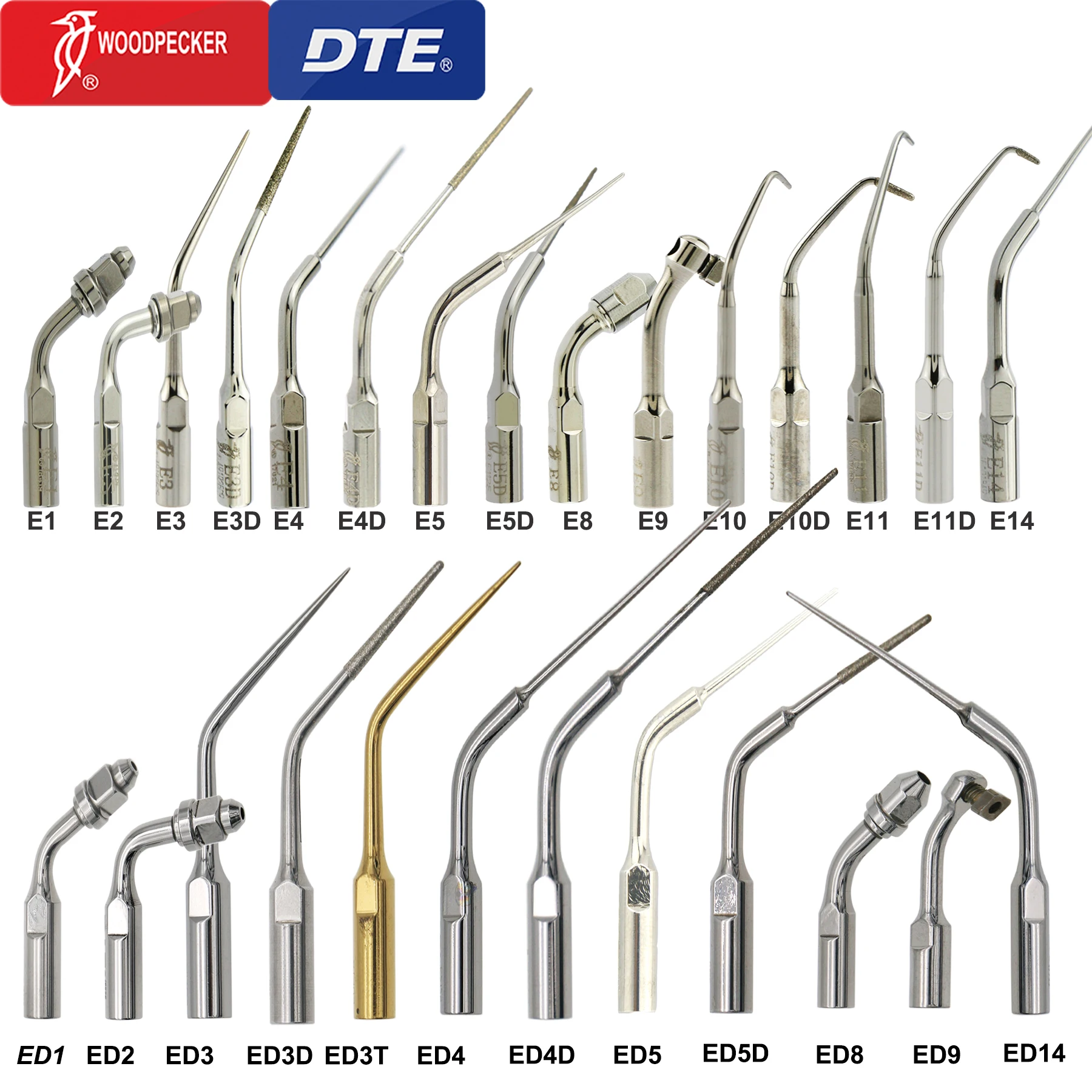 Woodpecker-DTE-Dental-Ultrasonic-Scaler-Tips-Scaling-Endo-Tip-Dentistry ...