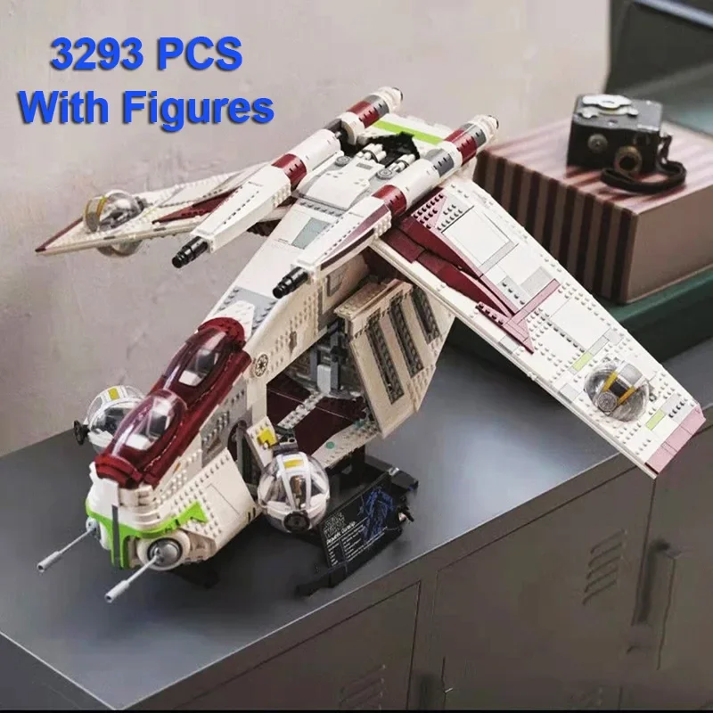 3292-Uds-Juego-de-bloques-de-construcci-n-The-Republic-Gunship-Fighter ...