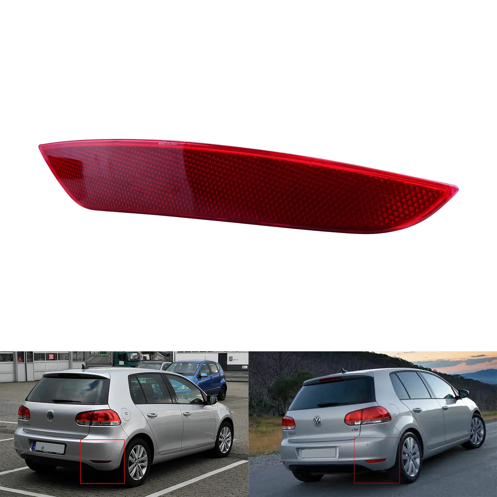 Reflector-de-parachoques-trasero-lado-derecho-sin-bombilla-rojo-para-VW ...