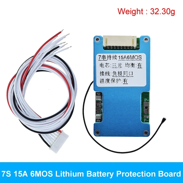 BMS 7S 24V 15A 20A 25A Li-ion Lmo Ternary Lithium 18650 Battery Charge ...