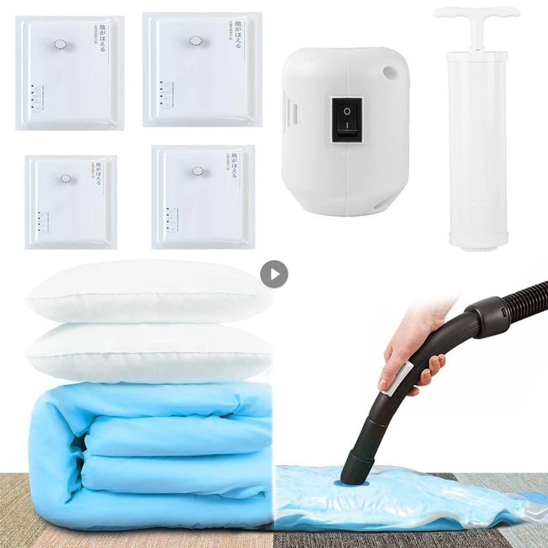 Air Pump Compressed Bag Electric Pump Travel Vacuum Bag Pump Mini ...