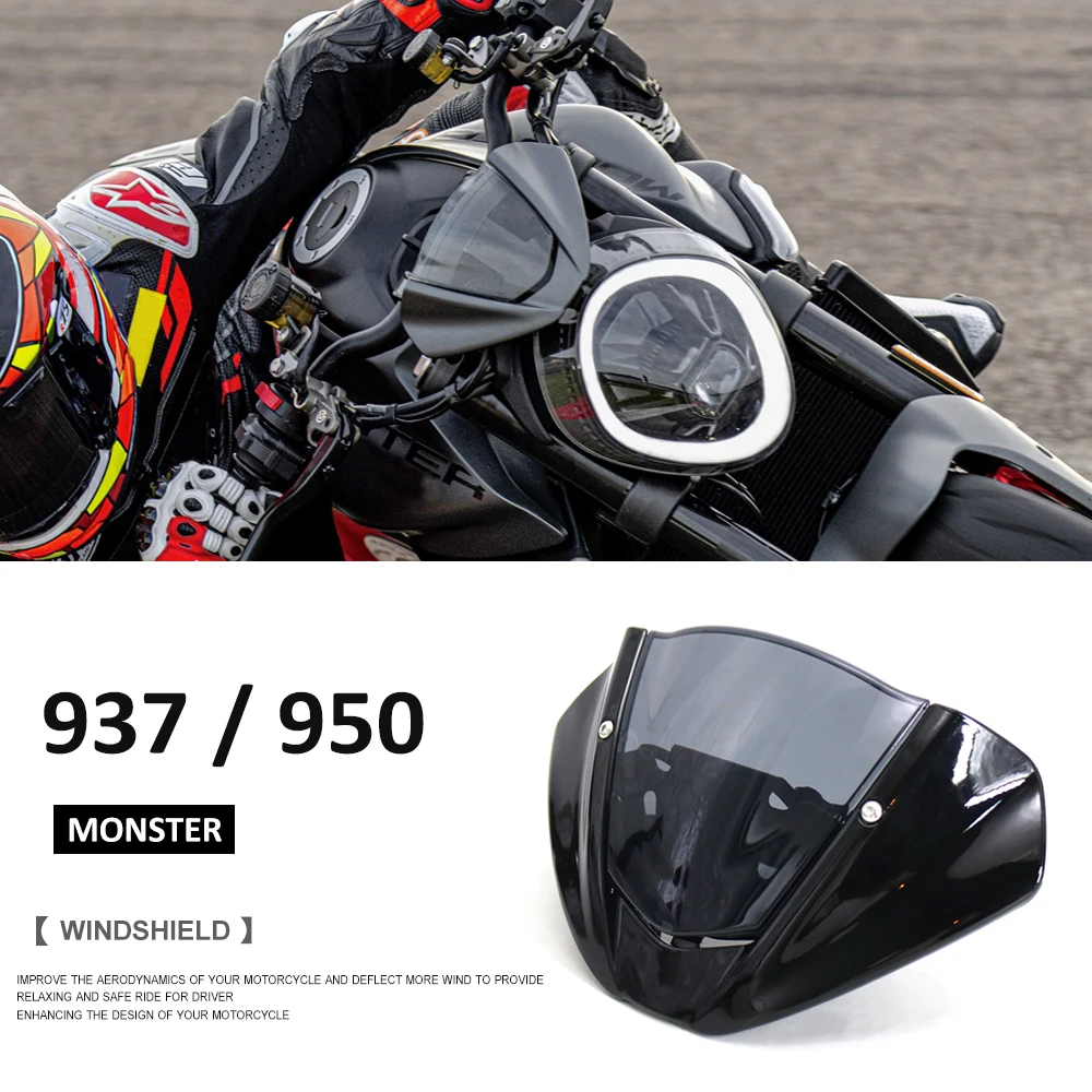 2021 2022 Motorcycle MONSTER 937 High Quality Windshield WindScreen ...