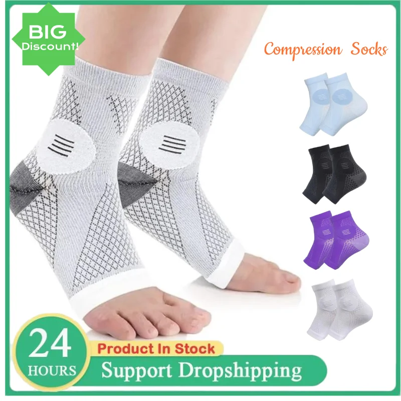 Ankle Compression Socks Peripheral Neuritis Therapy Compression ...