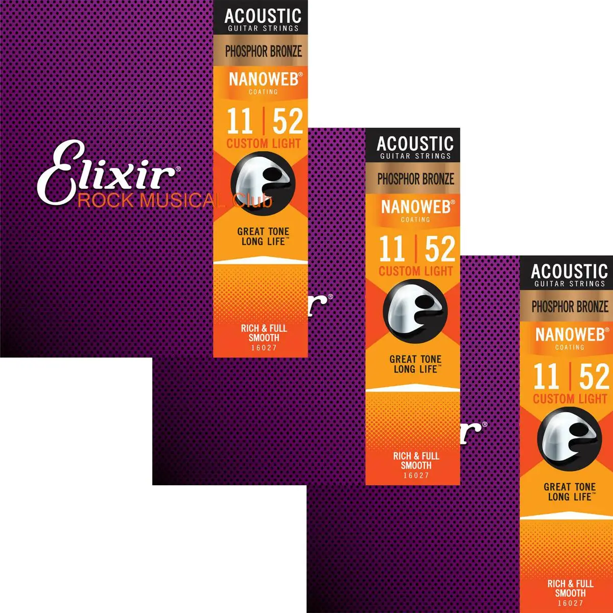 3-conjuntos-elixir-nanoweb-cordas-da-guitarra-el-trica-baritone-cordas ...
