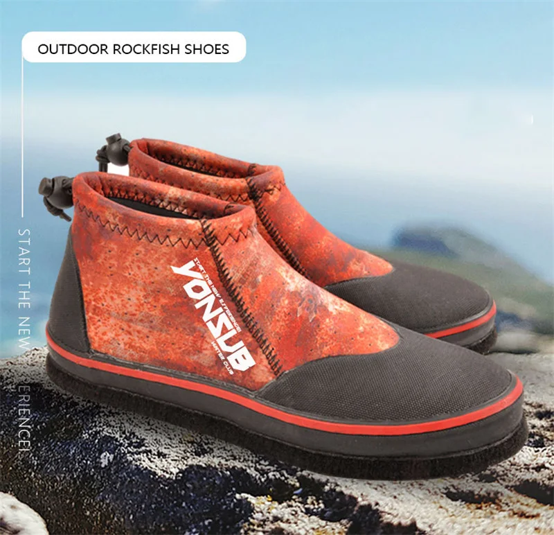 Fishing Shoes, Anti Slip Felt Sole with Nails Reef Rock Shoes, Upstream ...