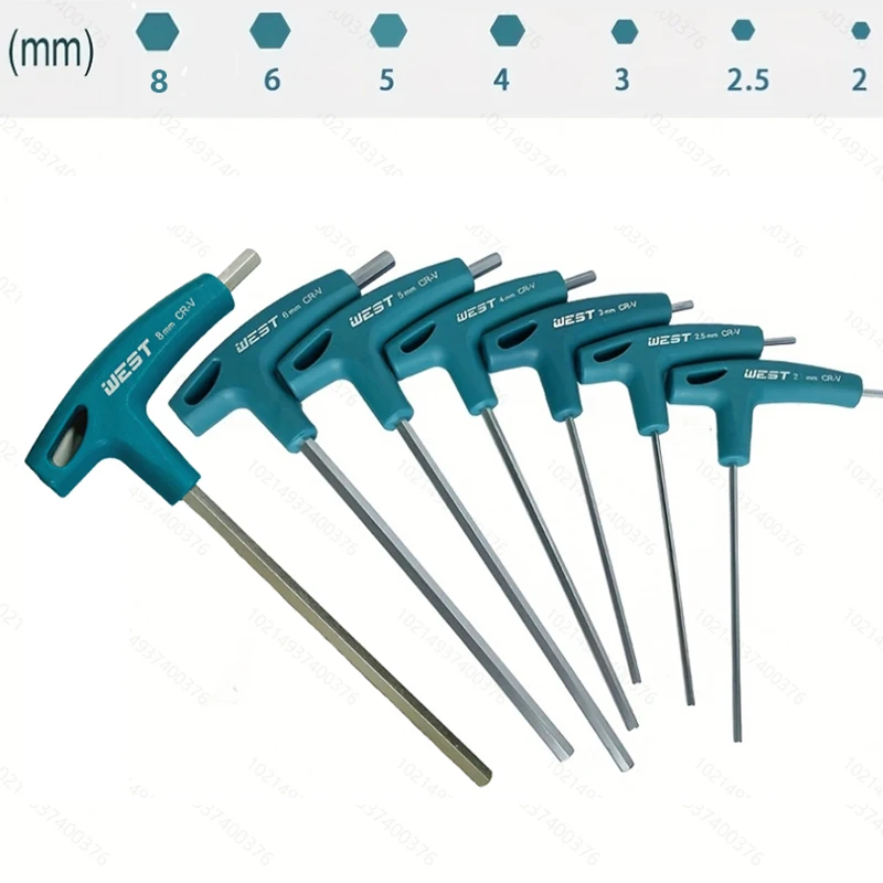 1pc T-shaped Flat Head Hex Wrench with Handle - An Ergonomic Handle A ...