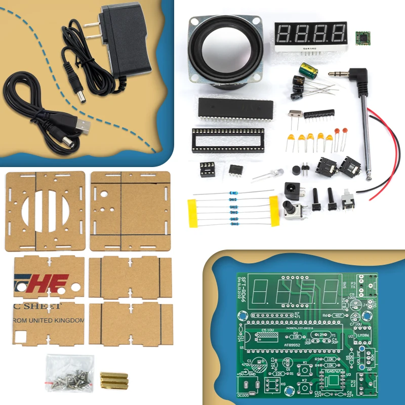 Radio-production-kit-TEA5767-digital-radio-kit-51-microcontroller-diy ...