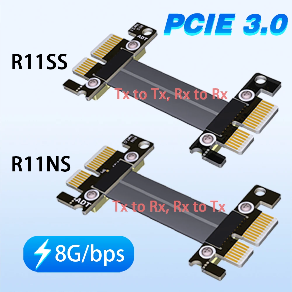 ADT-R11SS-R11NS-PCI-E-3-0-X1-Jumper-Extension-Cable-Male-To-Male-PCIe ...
