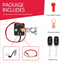 DaierTek Battery Switch Relay 12V Remote Control Battery Disconnect Cut ...