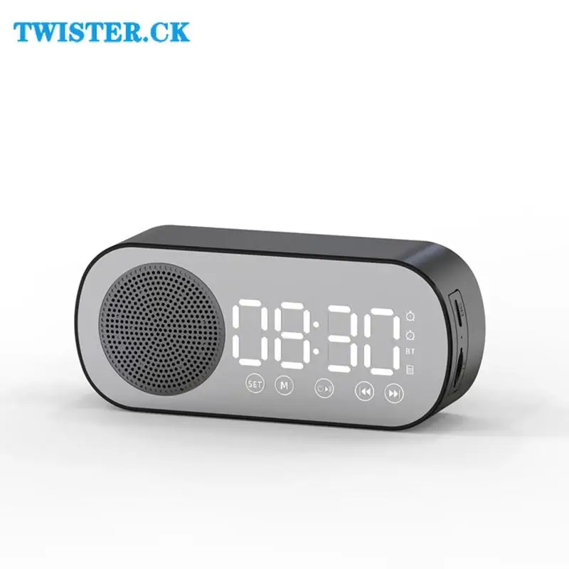 New-LED-Mirror-Alarm-Clock-Watch-Digital-Clock-Wireless-Bluetooth ...