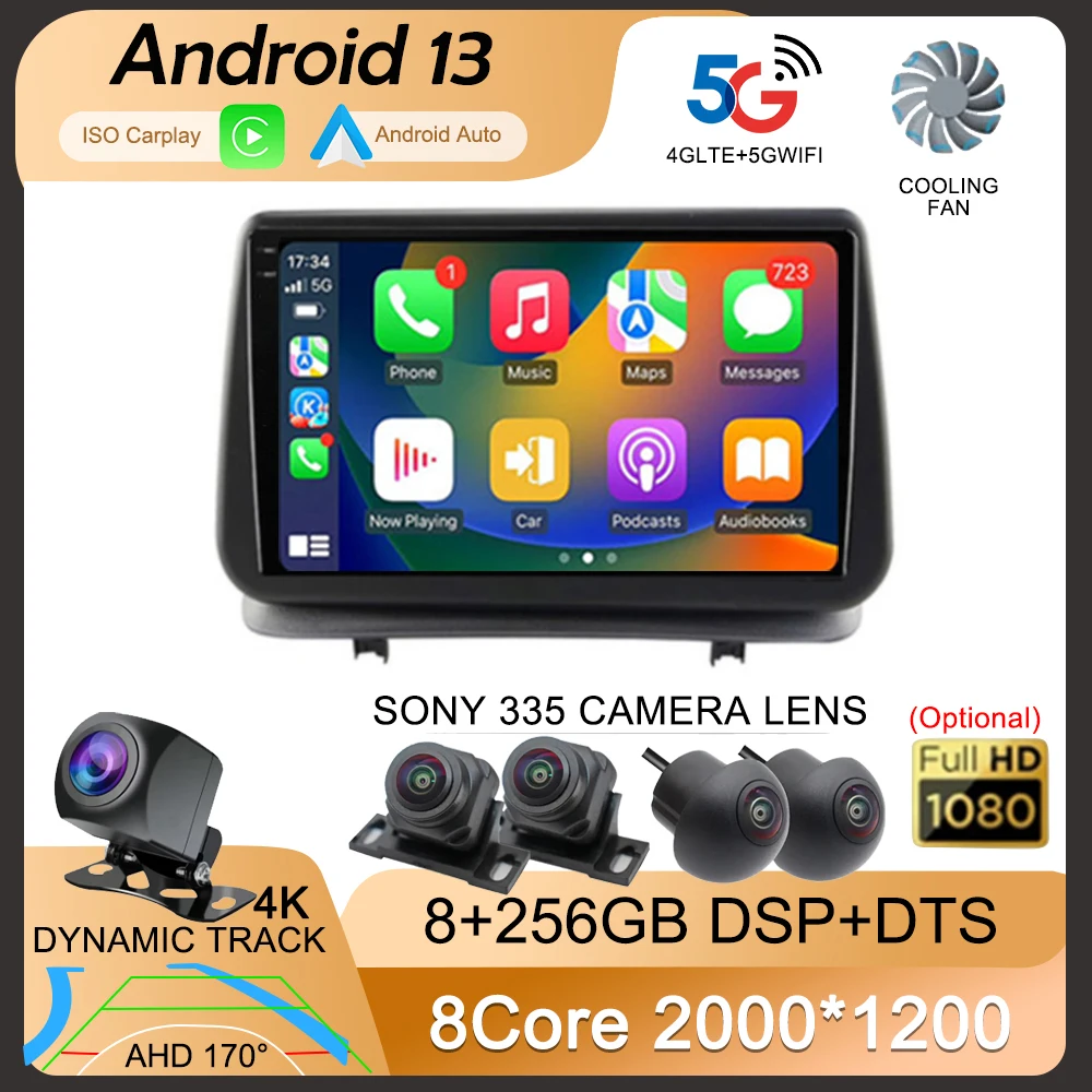 Android-13-QLED-For-Renault-Clio-3-CLIO-3-2005-2014-WIFI-4G-Car-Radio ...