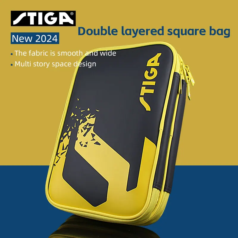 Stiga-Table-Tennis-Racket-Bag-Square-Shaped-Ping-Pong-Box-Case ...