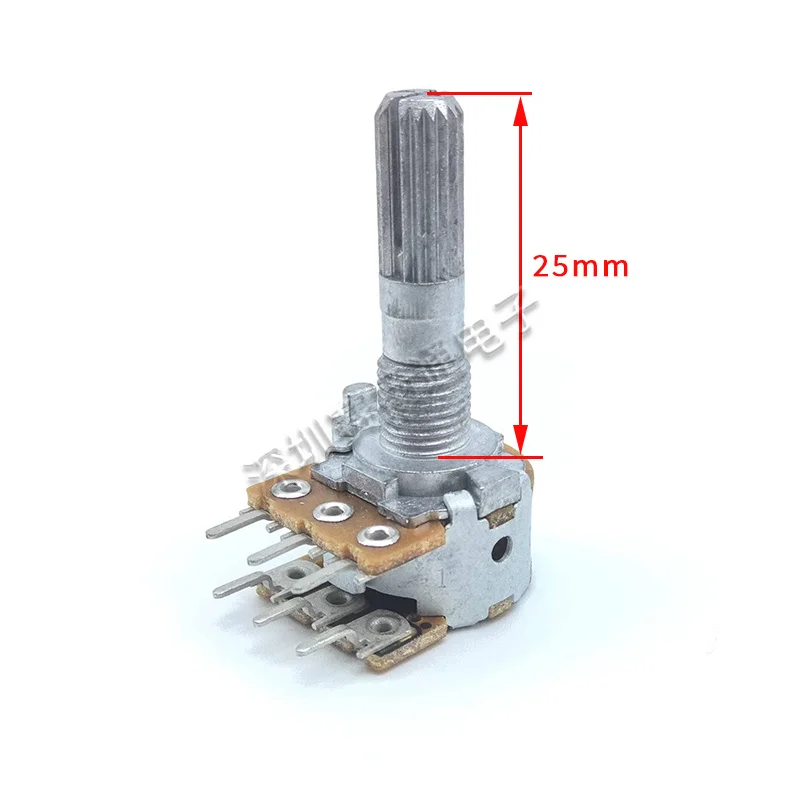 1 pcs ALPS RK163 Rotary Potentiometer Dual unit 6 pin A50K power ...
