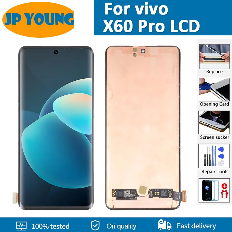 6.56"Original AMOLED For vivo X60 Pro Touch Screen and Digitizer Panel ...