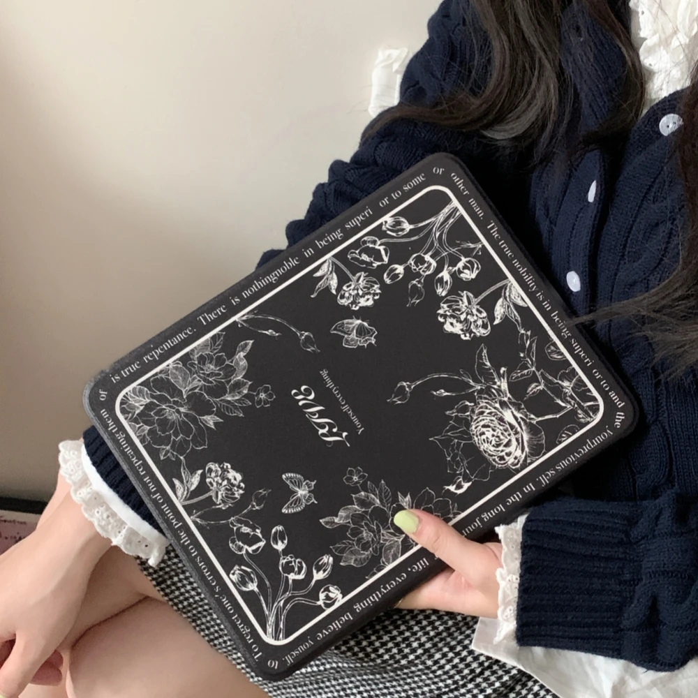 Retro-Flower-Tablet-Case-For-iPad-Pro-6th-5th-Generation-12-9-11-inch ...